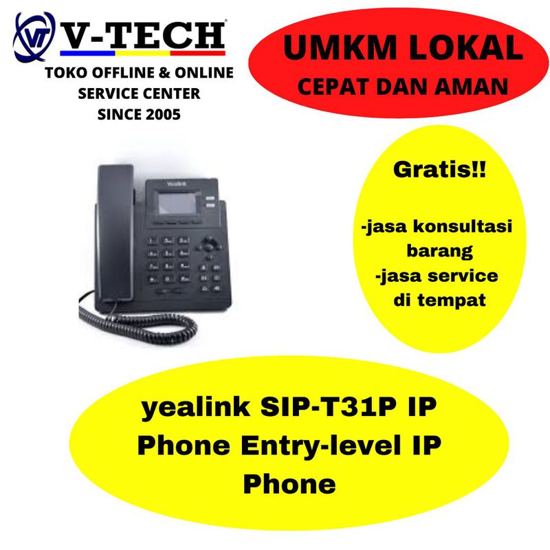 V-Tech yealink SIP-T31P IP Phone Entry-level IP Phone