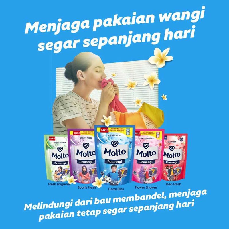 MOLTO PEWANGI 780 ML - FLOWER SHOWER