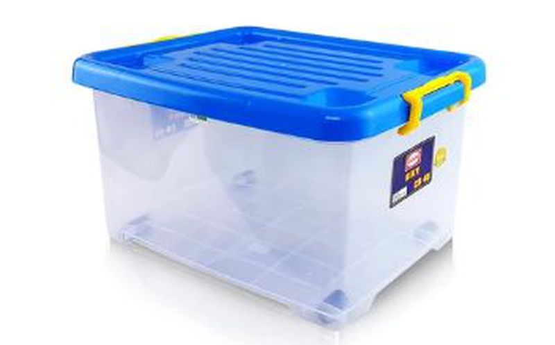 SHINPO Kontainer Plastik Dengan Roda Sky Container SPO-SIP-111-CB-45 - Biru