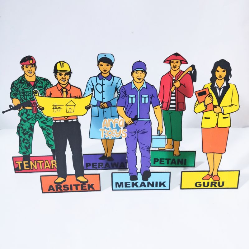 Mainan Berdiri Profesi