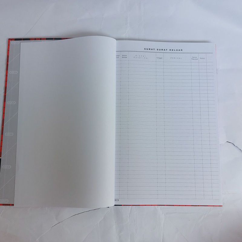 Buku AGENDA Surat Keluar Masuk Folio 500 LBR