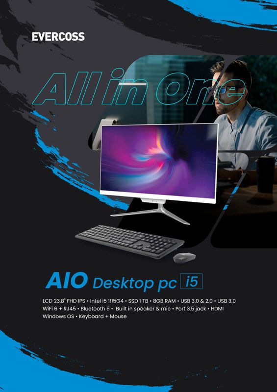 EVERCOSS DESKTOP PC AIO I5 - 81T