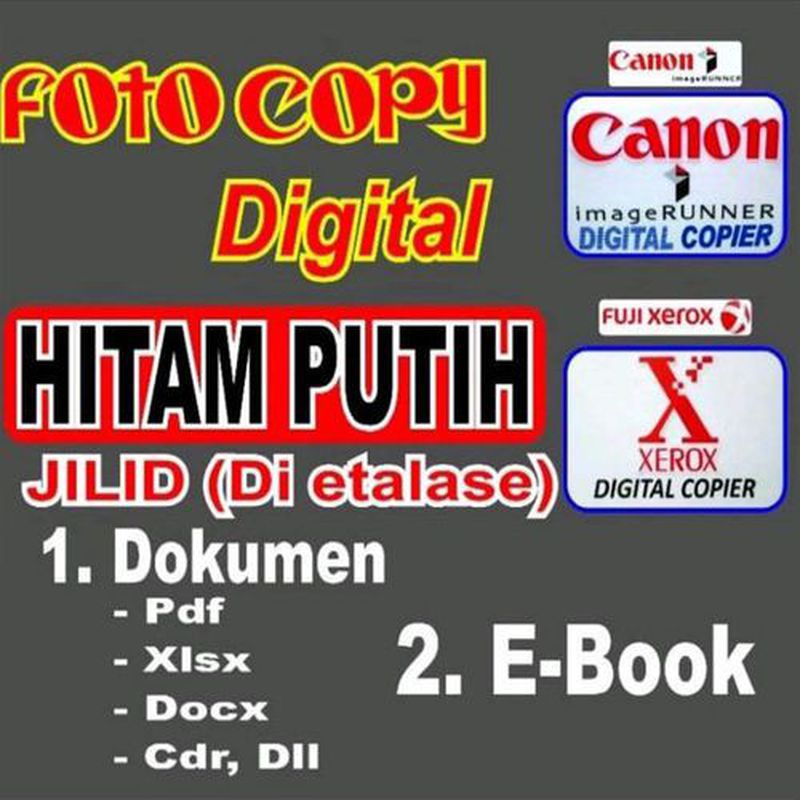 Fotocopy Hitam Putih A3