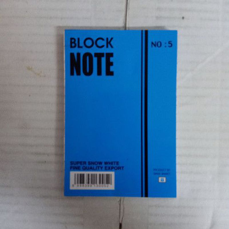 Buku Blok Note No. 5 - Warna