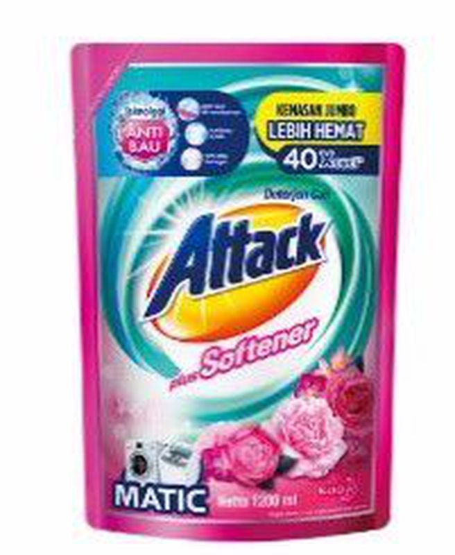 Atiga-Deterjen Cair Attack Softener 1200 ml