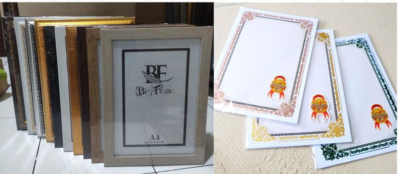 Paket Cinderamata Pigura dan Piagam Penghargaan