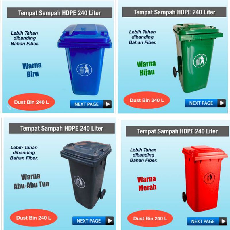 Dust Bin / Tempat Sampah 240 Liter
