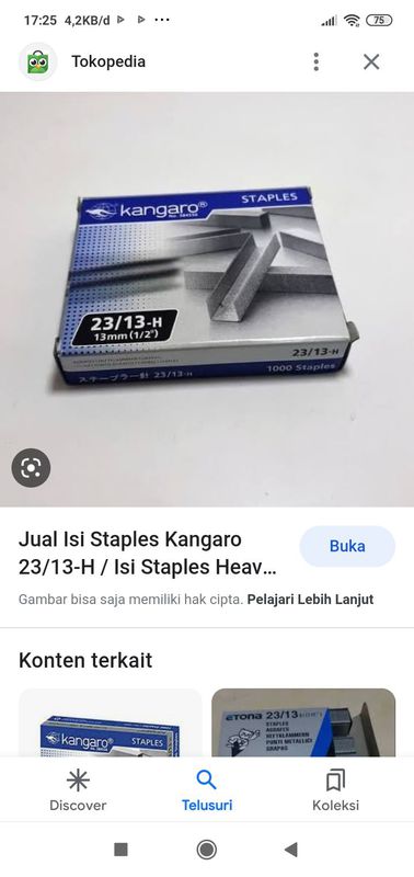 isi staples spesifikasi:no 23/13