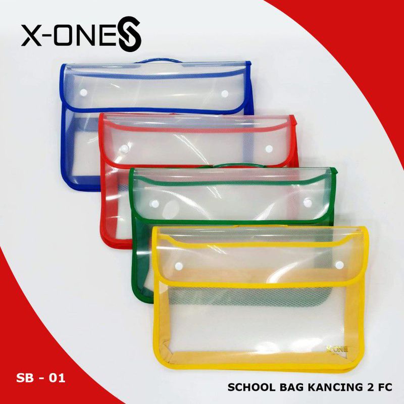 ZIPPER BAG TAS MAP DOCUMENT ORGANIZER MAP PLASTIK - SLETING, Merah