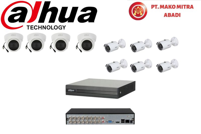 PAKET CCTV 16 Channel 10 CAMERA 2MP ANALOG
