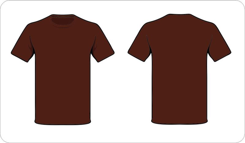 Kaos Oblong custom - Cokelat