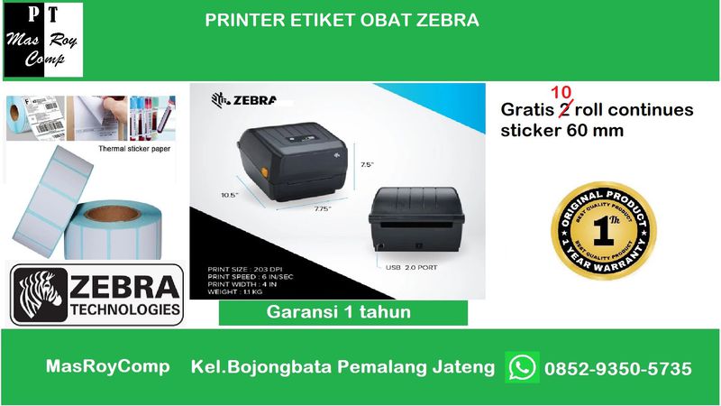 Printer Etiket Obat Termal