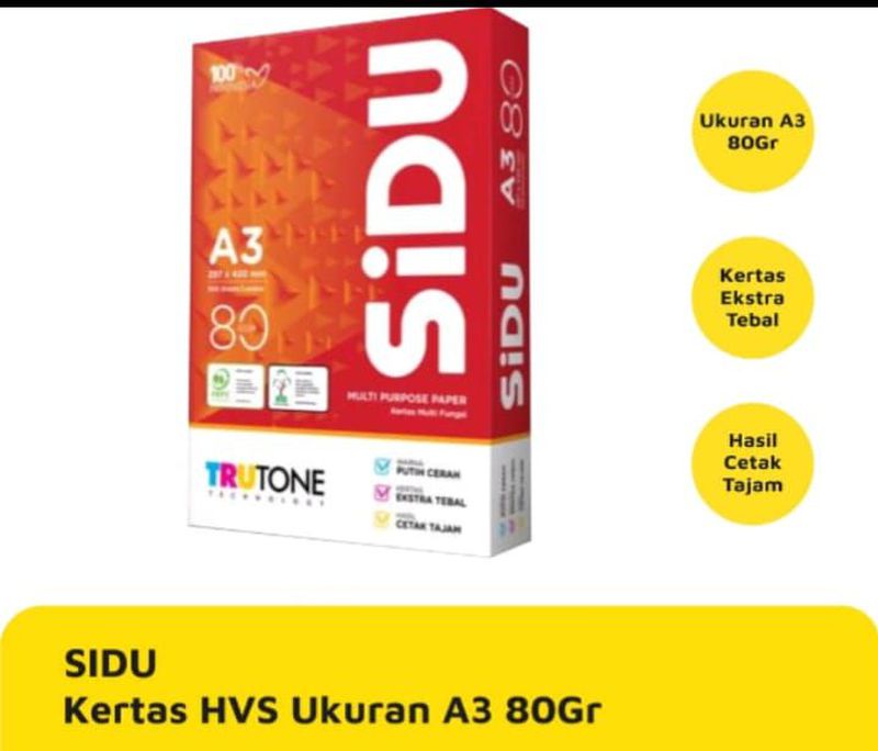 kertas HVS ukuran a3 80 gram