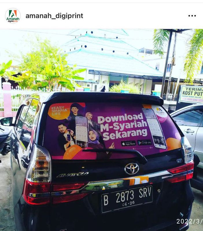 STIKER ONE WAY VISION / STIKER KACA