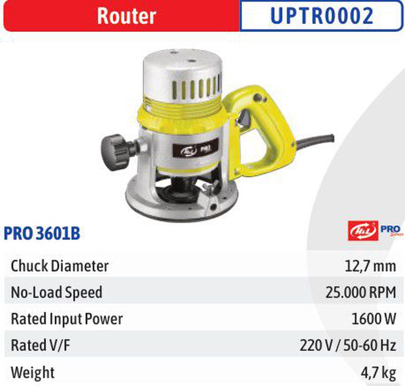 UPTR0002 ROUTER PRO 3601B