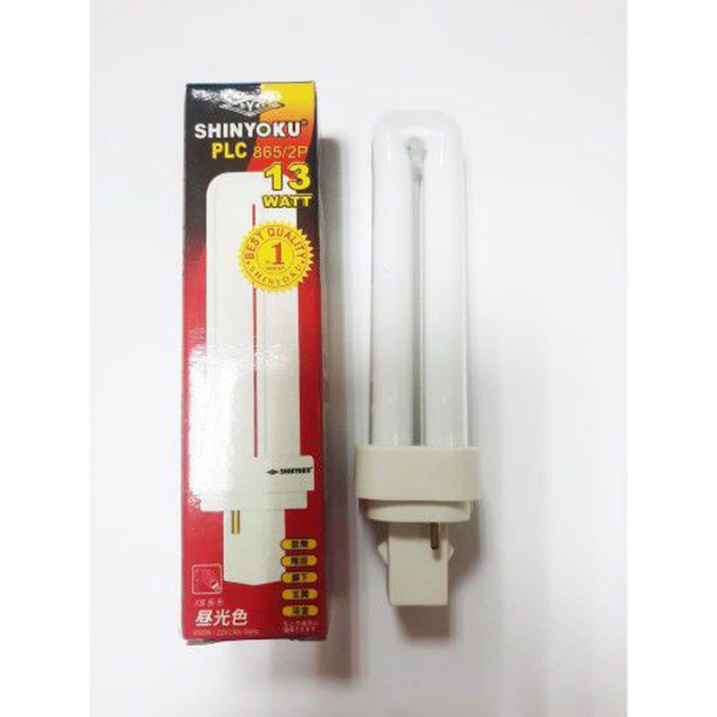 Lampu PLC Tusuk 2 PIN 2 Kaki 13 Watt