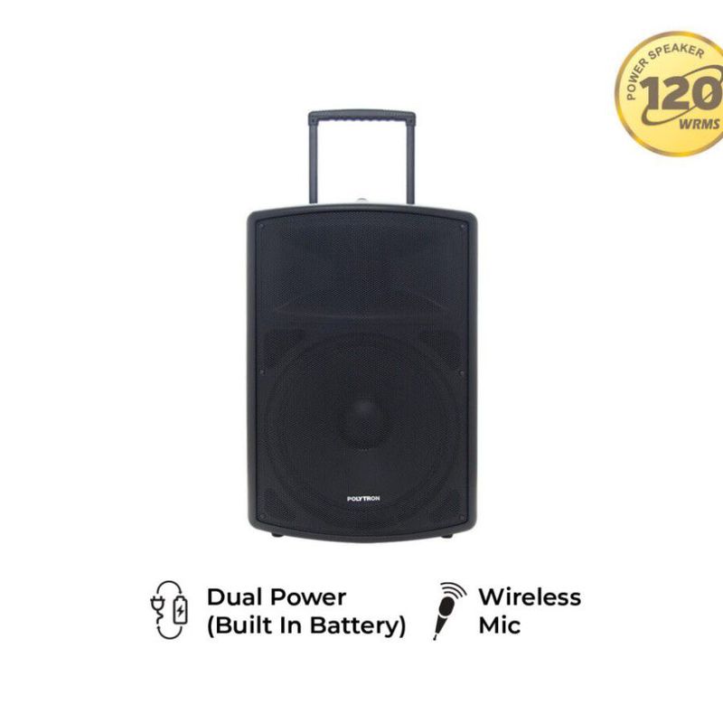POLYTRON Speaker Portable Bluetooth Karaoke PAS PRO15F3