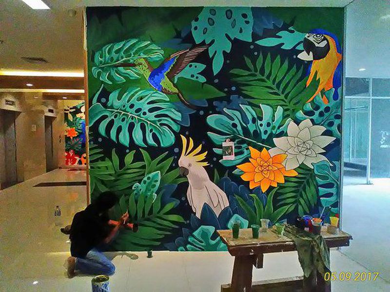 Jasa Lukis Mural Dinding - Meter