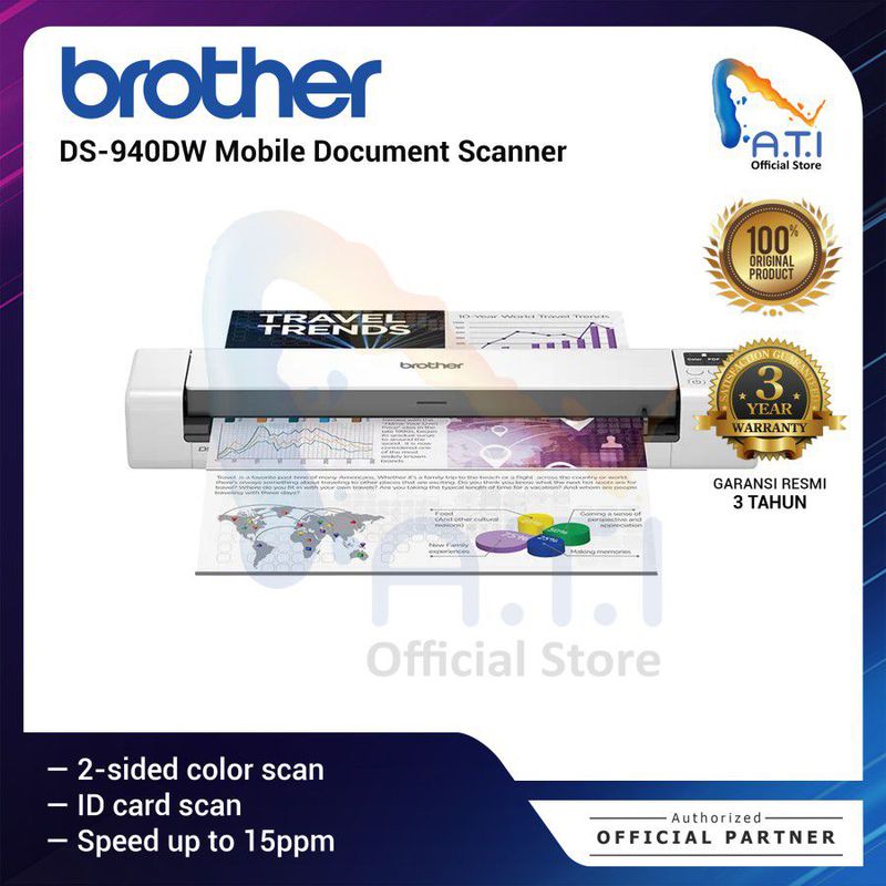 Scanner Portable Brother DS 940DW