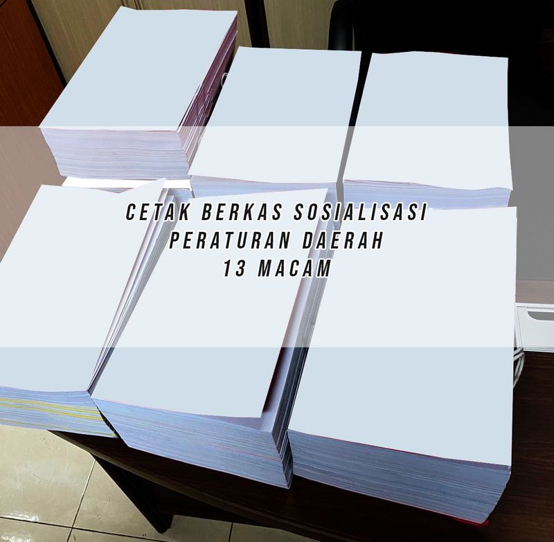 Cetakan Berkas Sosialisasi PERDA