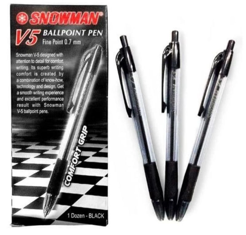 Ballpoint Jetrax V5 Snowman - Merah