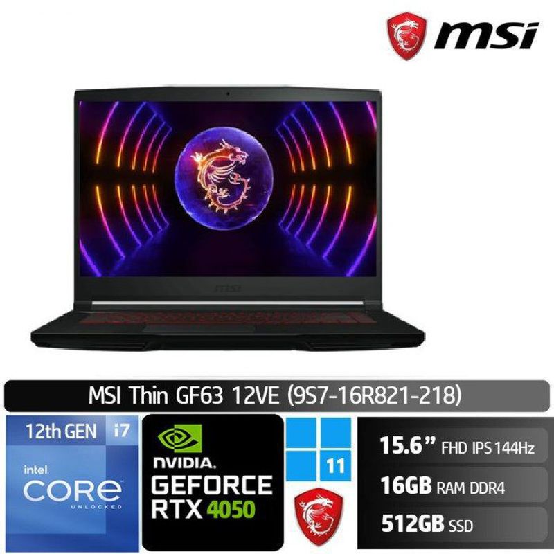 MSI GF63 9S7-16R821-218