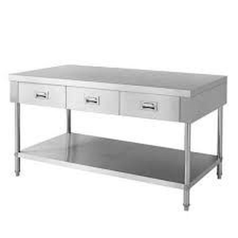 S/S Working table W/Drowers
