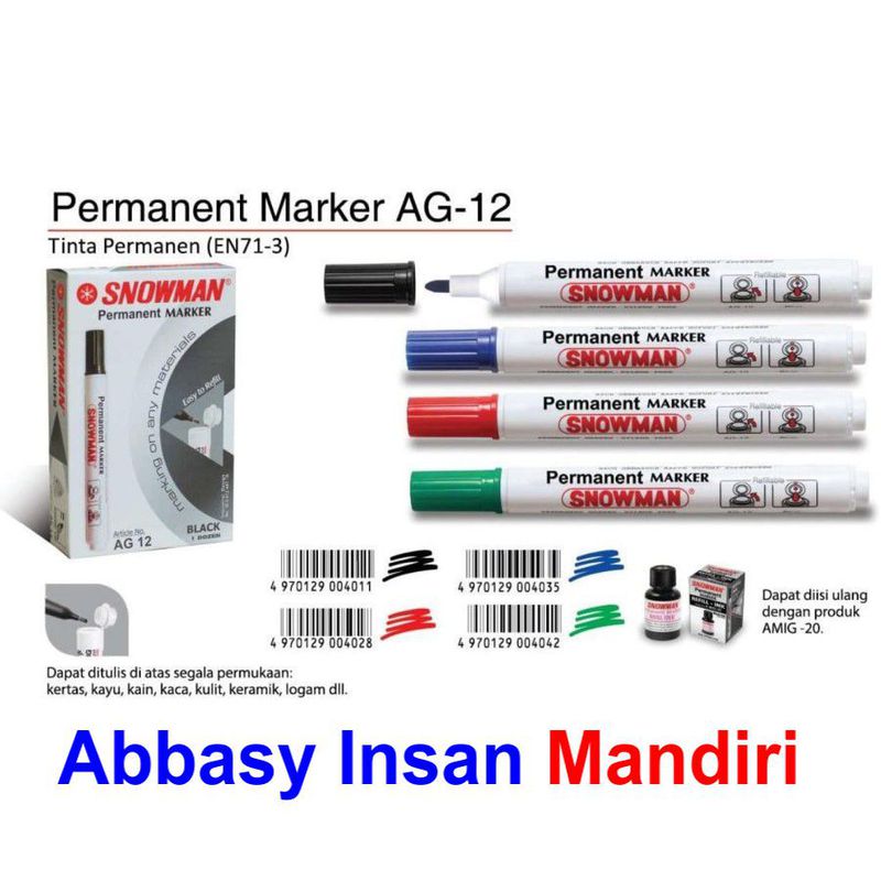 Spidol Snowman Permanen