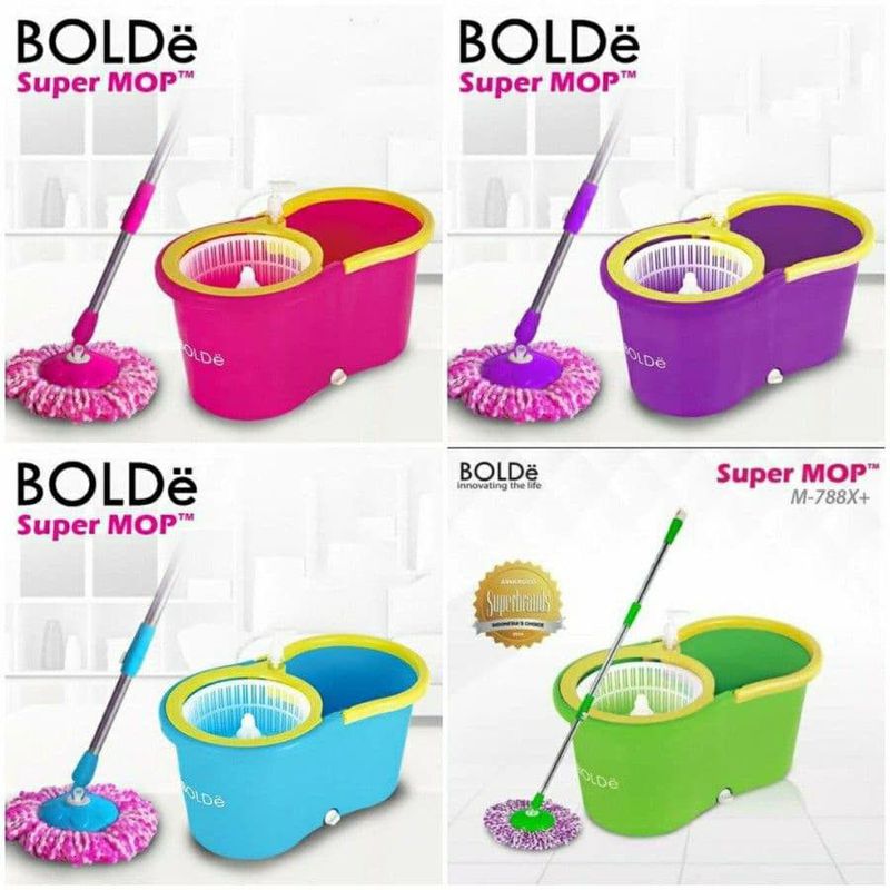 MOP/Alat Pel Putar Merk Bolde 6 Liter