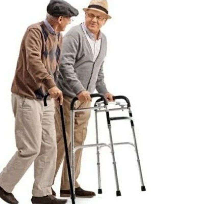 Alat bantu jalan tongkat walker kaki 4 kruk