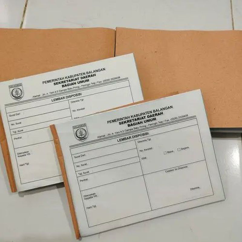 BLANKO DISPOSISI SURAT MASUK - NCR 2 FLY
