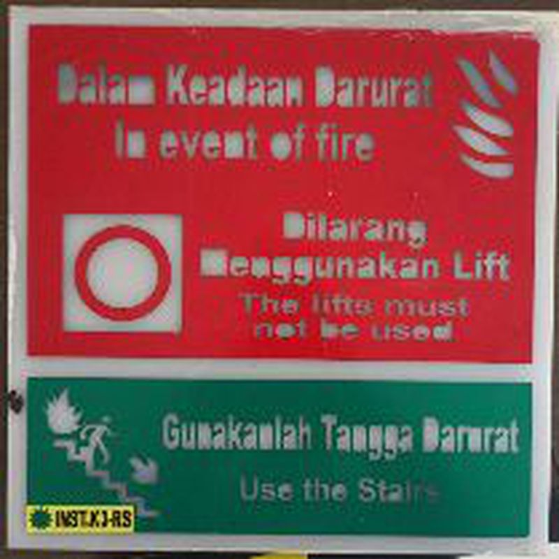 Jasa Pembuatan Rambu Lift