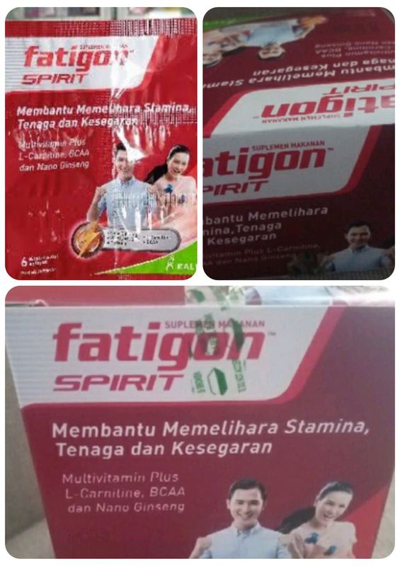 Fatigon Spirit Suplemen Makanan - 1 Set Isi 12 Strip @ 5 Kaplet