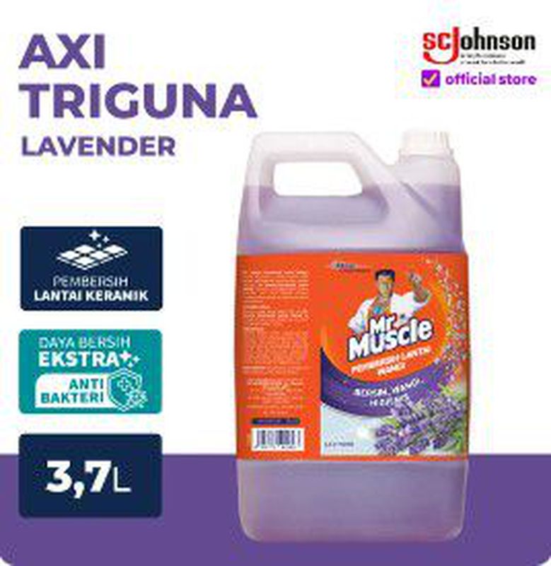Mr. Muscle Axi Triguna Pembersih Lantai - Lavender 3.7L/Gallon