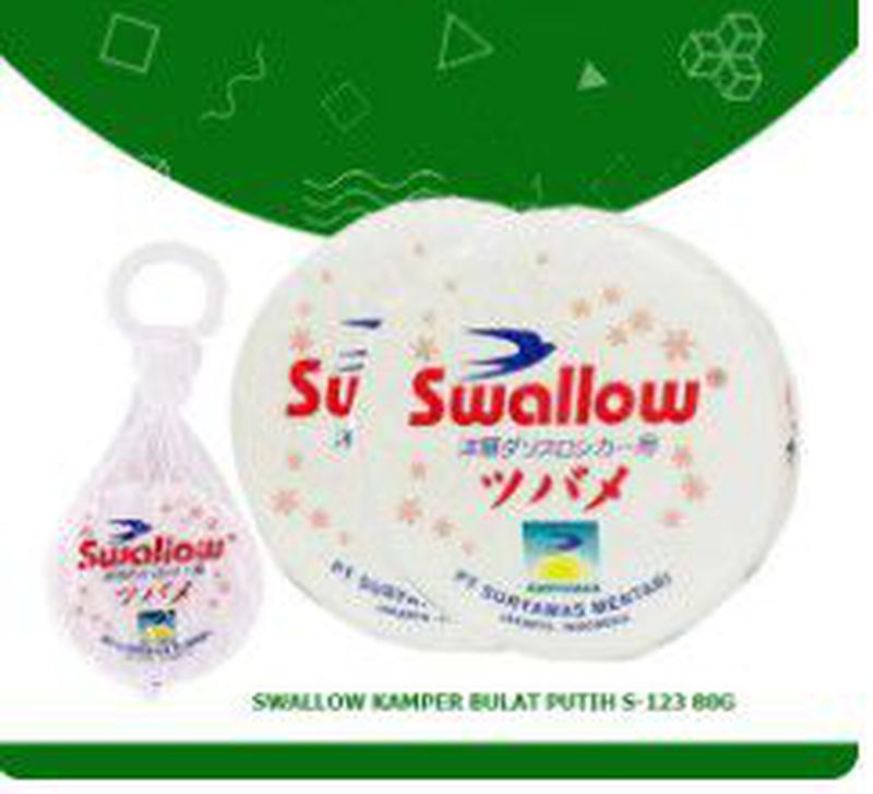 SWALLOW KAMPER BULAT PUTIH JUMBO S-123 PENGHARUM LEMARI TOILET GANTUNG