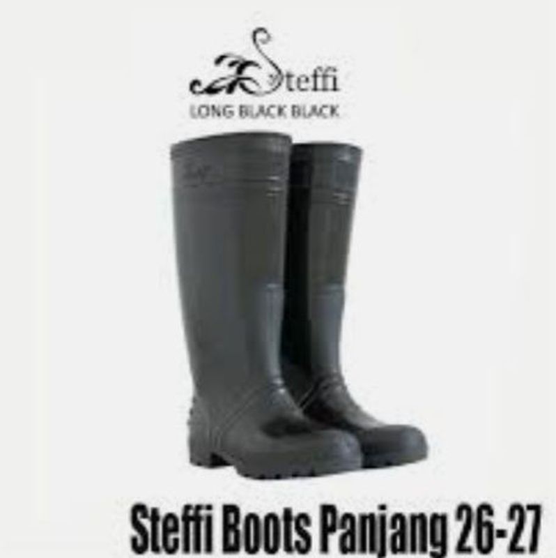 Sepatu Boot Steffi warna hitam