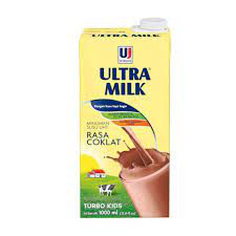 SUSU ULTRA MILK 1 LITER RASA COKLAT