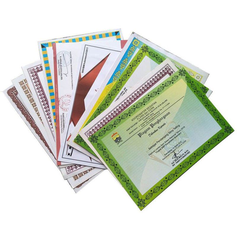 Cetak Sertifikat / Piagam