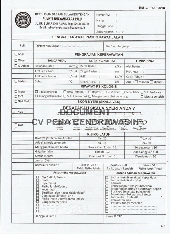 RM 3/RJ/PENGKAJIAN AWAL PASIEN RAWAT JALAN