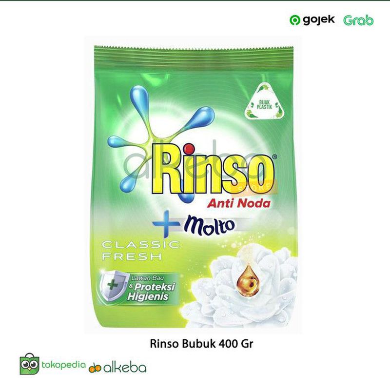 Sabun cuci pakaian Rinso 400gr