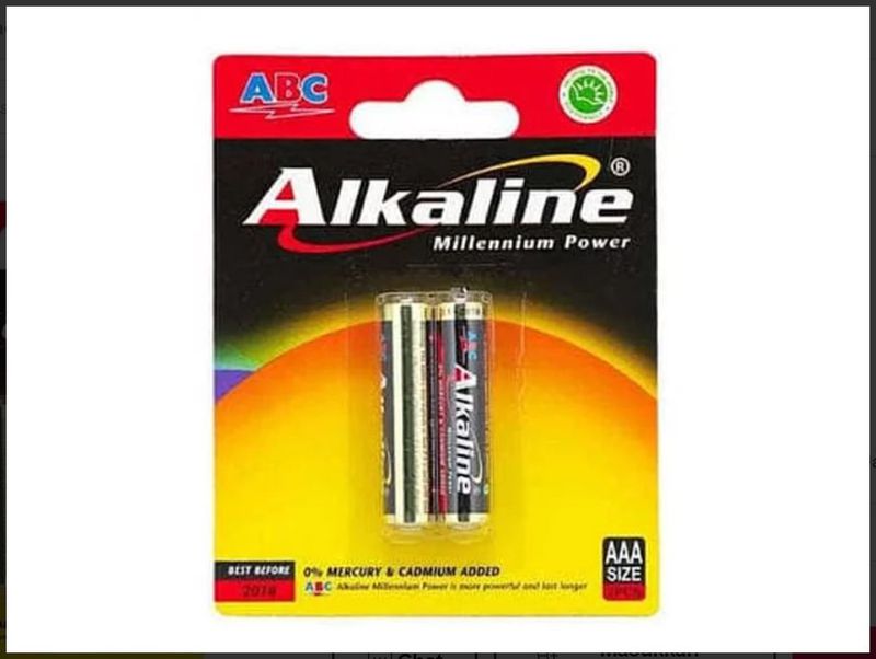 BATERAI ABC ALKALINE AAA 1.5V ISI 2PCS ALKALINE BATTERY BATERE