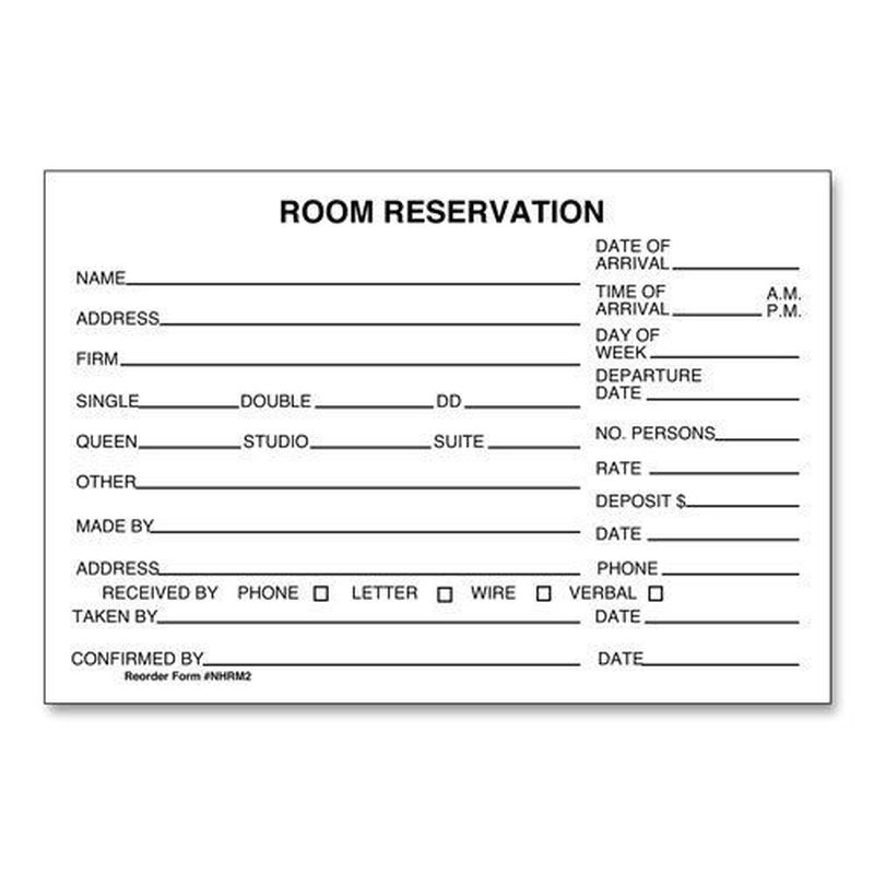 Reservation Slip