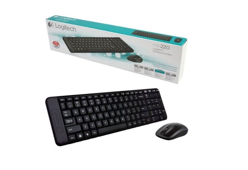 Keyboard Mouse Wireless Logitech MK220