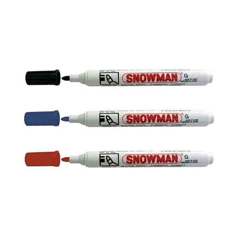 Snowman Spidol Permanent Marker - Hitam