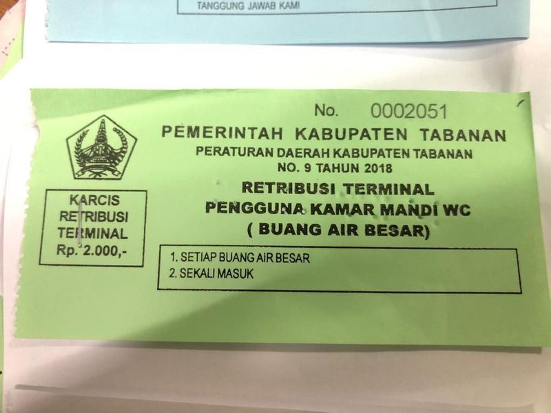 Karcis Retribusi Terminal ( JPW200 )