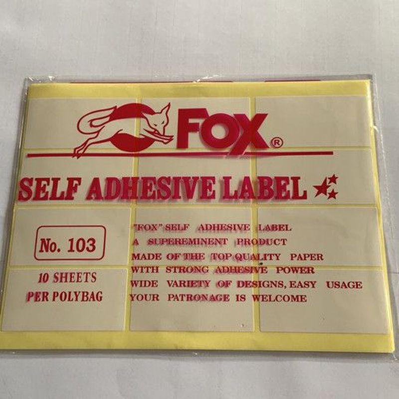 Kertas Label 103