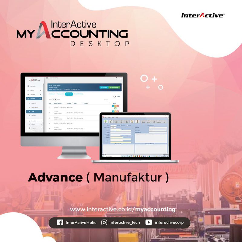 Interactive Software MyAccounting - Desktop Advance (Manufaktur) | 12 Bulan