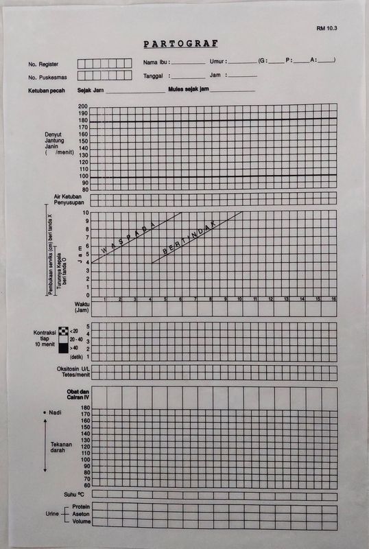 Partograf / Balard Score. RSAB