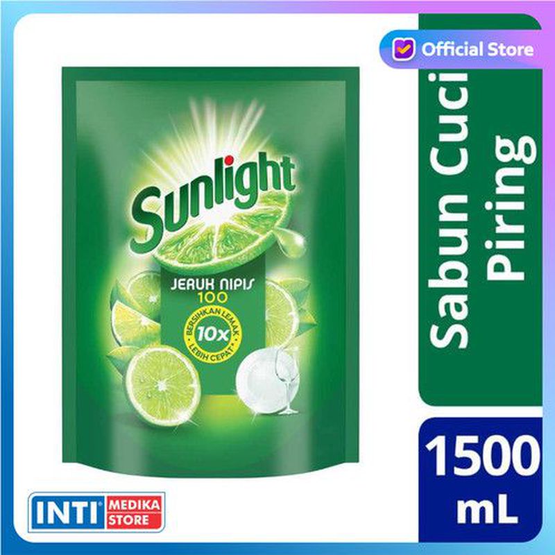 Sunlight SABUN CUCI PIRING DISHWASH Jeruk Nipis 1500ML