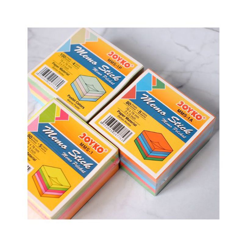 Post It / Sticky Notes / Memo Stick JOYKO Warna Warni - Sticky Notes